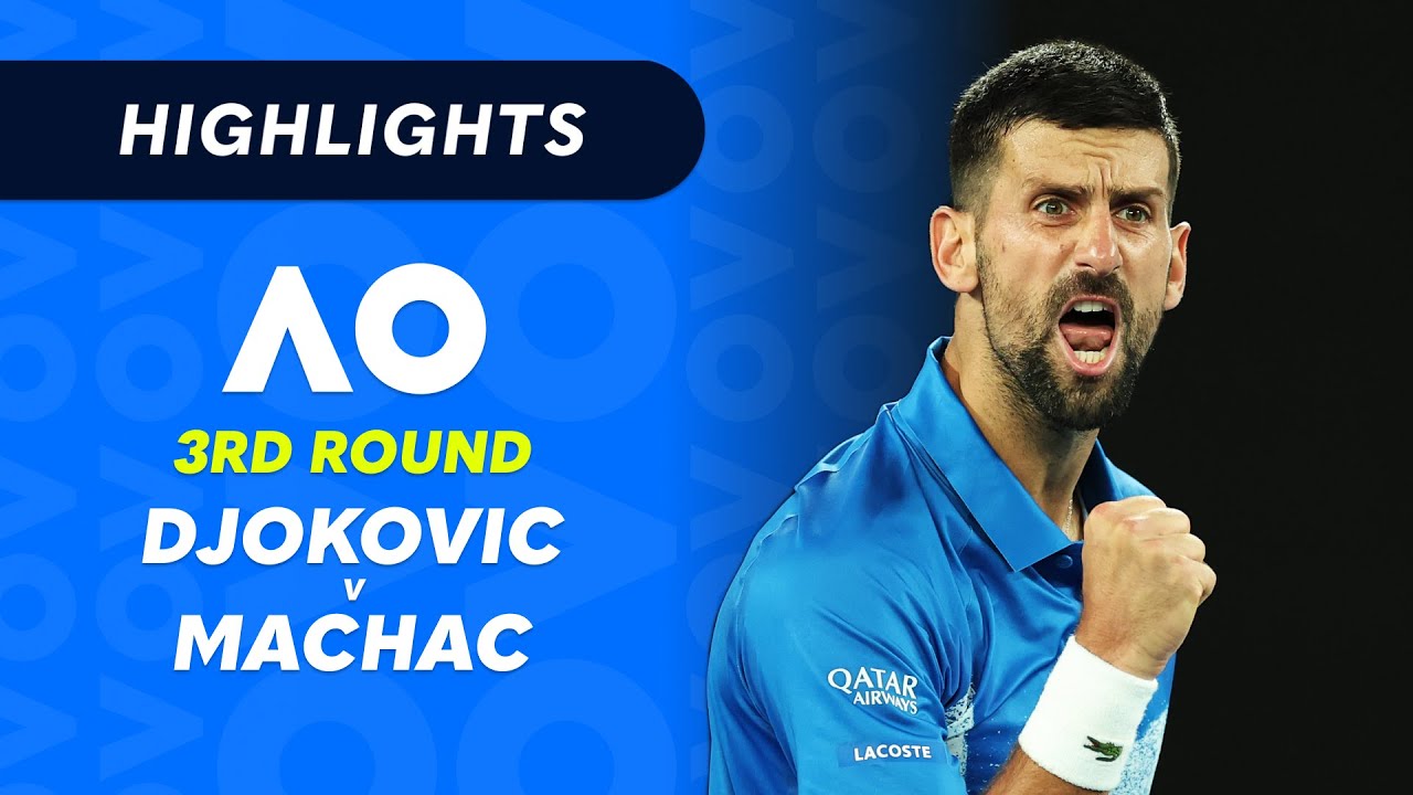 Novak Djokovic v Tomas Mahac - Australian Open Round 3 Highlights ...