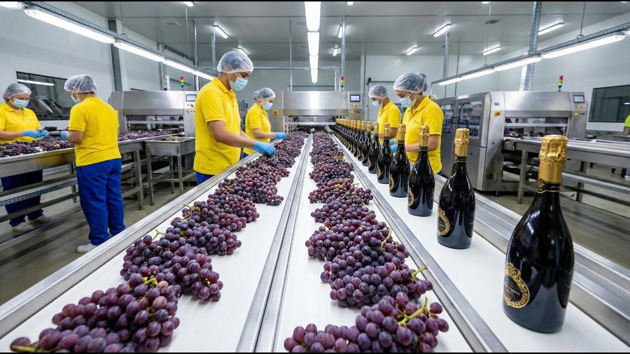 Inside the World's Largest Wine Factory 🍇 (Grapes to Glass) - YouTube
