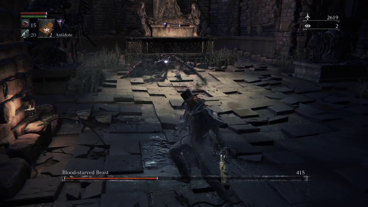 Bloodborne early BSB with Rifle Spear - YouTube