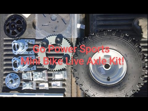 Unboxing Go Power Sports Mini Bike Live Axle Kit - YouTube