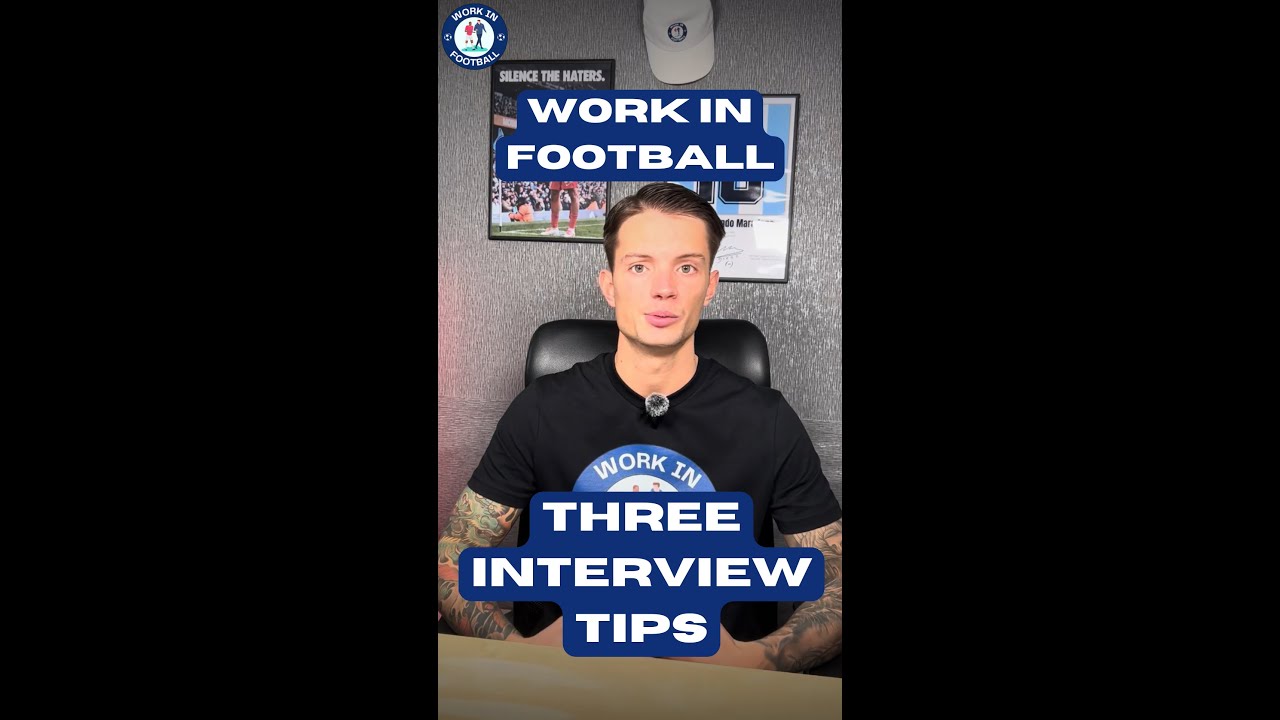 Three Football Interview Tips - YouTube