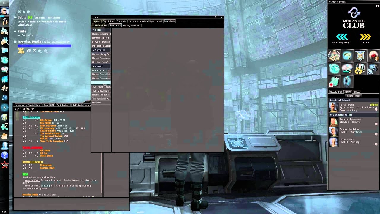 EVE Online - Incursions & how to join - YouTube