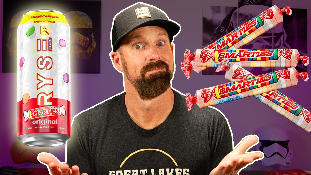 RYSE Smarties Energy Drink Review - YouTube