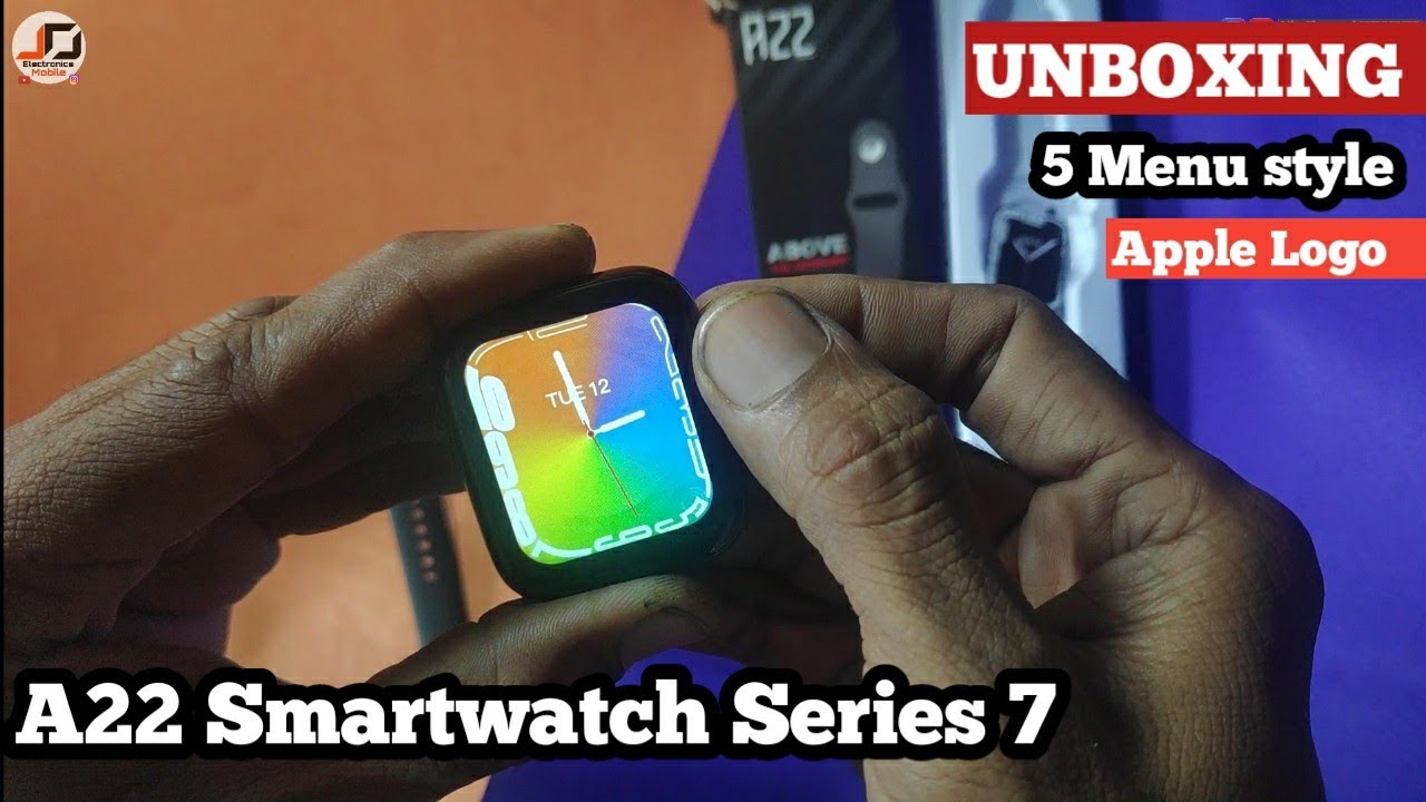 A22 Apple Logo SmartWatch Unboxing #173 #unboxing - YouTube