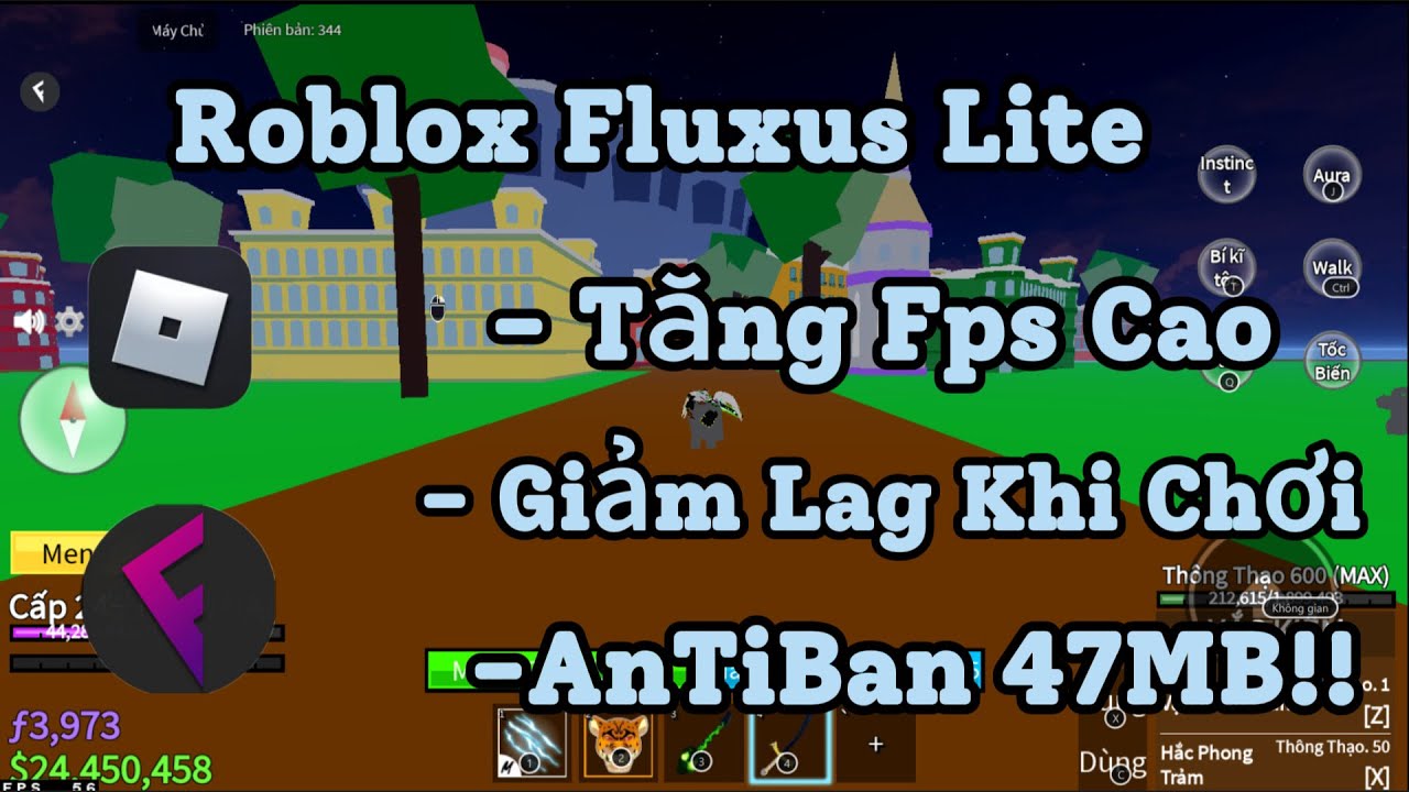 Fix Lag Roblox Fluxus v29 Mới Nhất Cho Máy Yếu Chống Ban Acc 2GB | 4GB ...