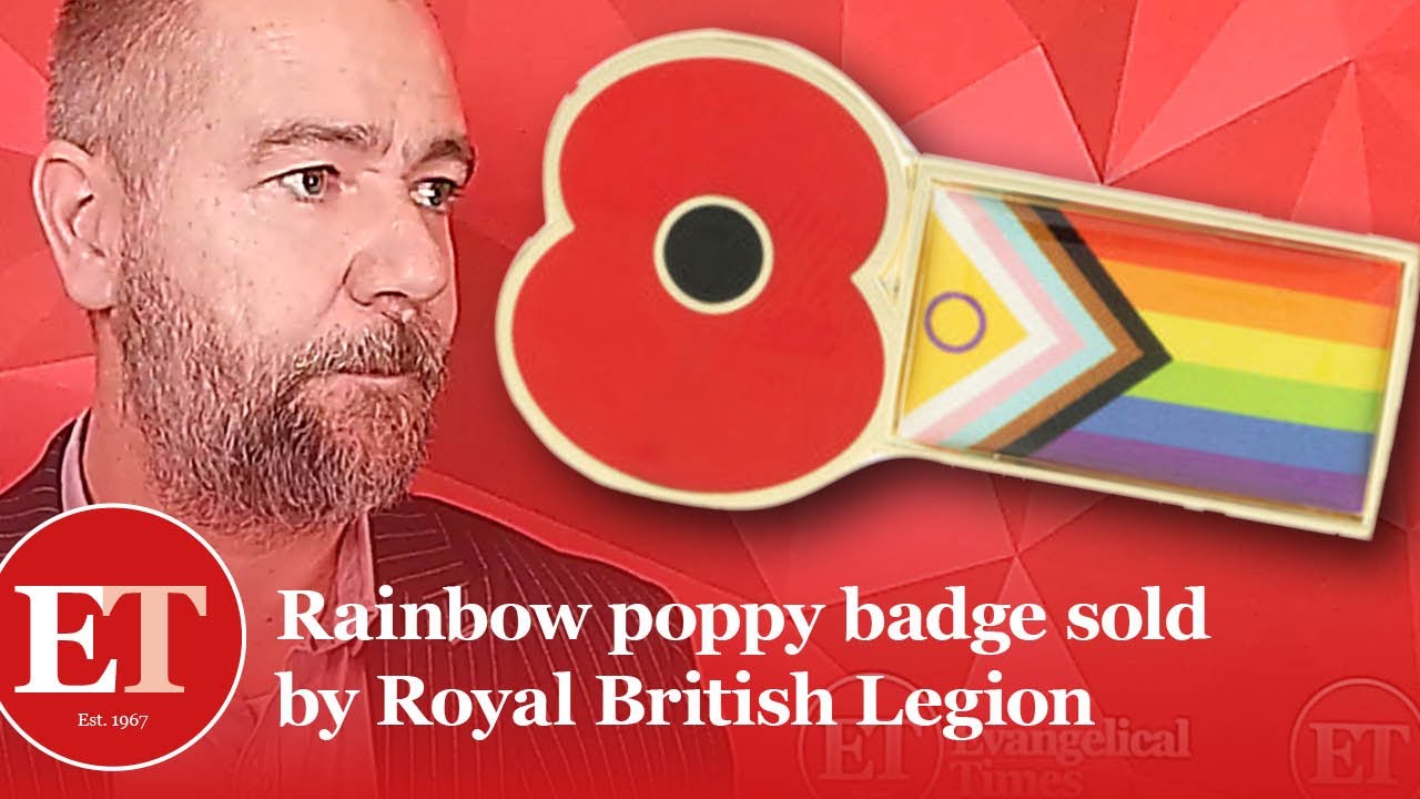 Rainbow poppy badge sold by Royal British Legion - YouTube