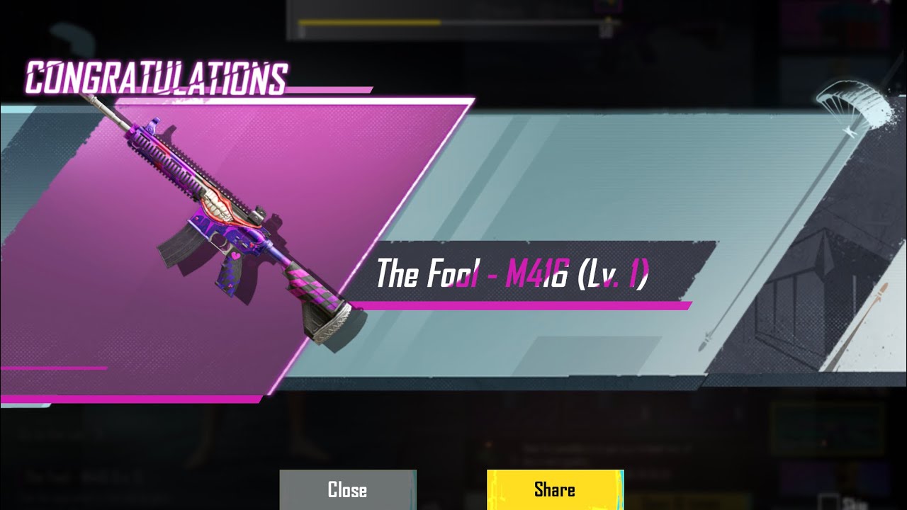 M4 fool crate opening in bgmi - YouTube