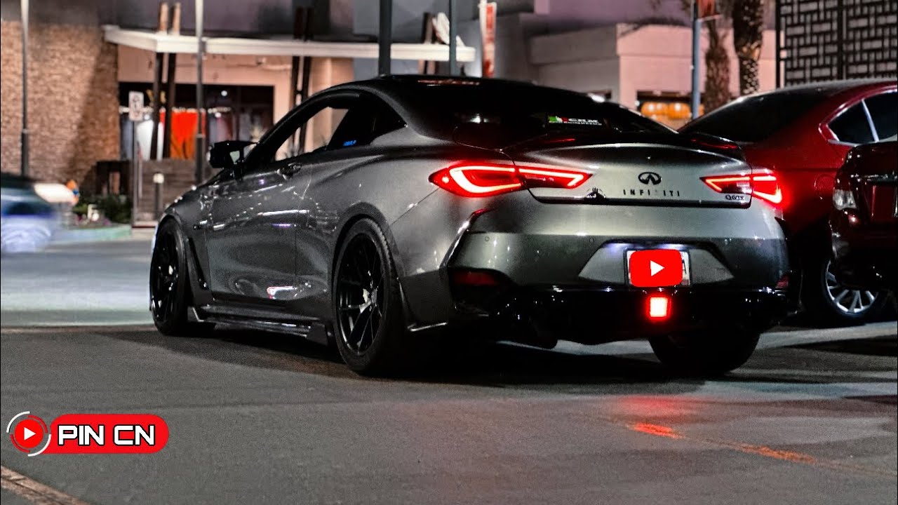 INFINITI Q 60 S Red sport twin turbo - YouTube