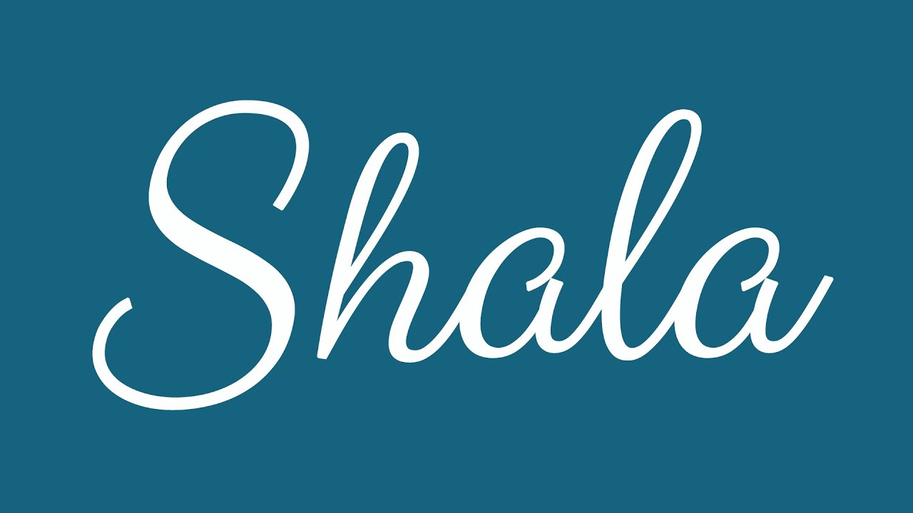 Learn how to Write the Name Shala Signature Style in Cursive Writing ...