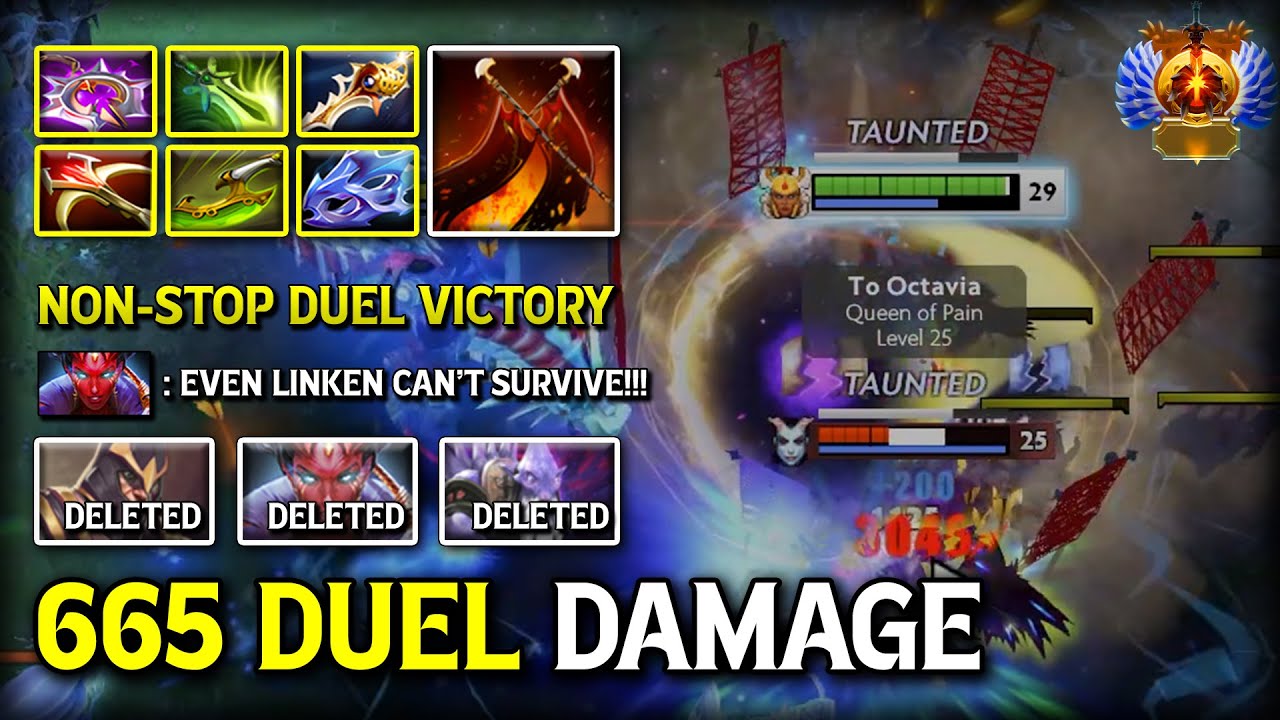 665 DUEL DAMAGE OFFLANE GOD Legion Commander | Max Slotted Build | Non ...