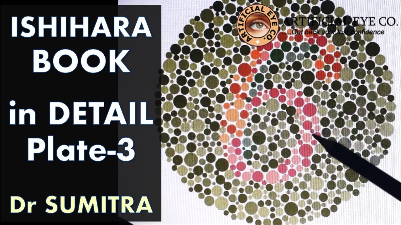 Ishihara Test Book Plate 3 in Detail | Dr Sumitra | Color Blindness ...