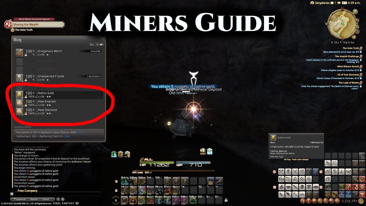 Final Fantasy XIV Native Gold - YouTube