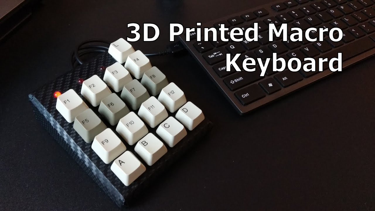 3D Printed Macro Keyboard - YouTube