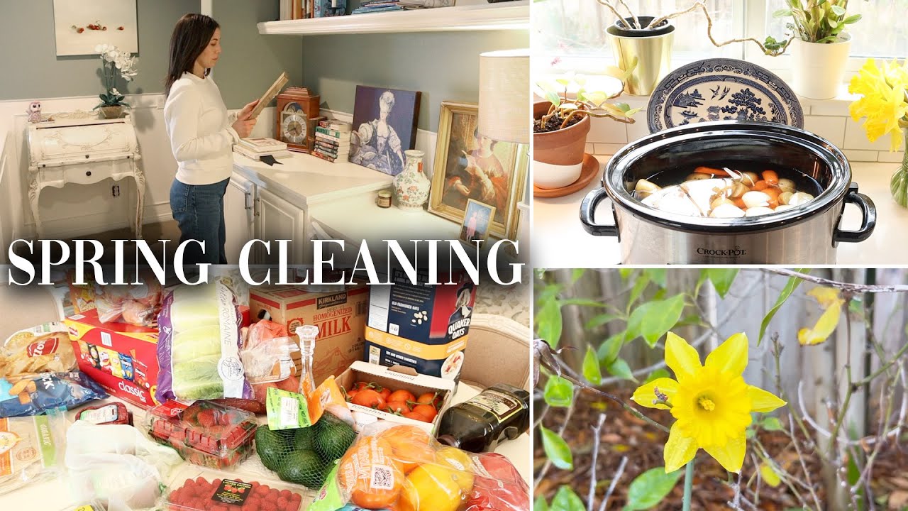 Spring Clean With Me + Costco Haul for March - YouTube