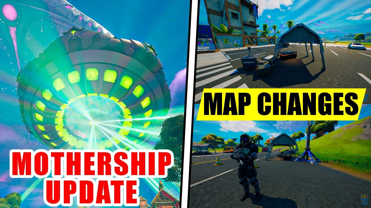 NEW FORTNITE UPDATE: *MAP* CHANGES!. MOTHERSHIP UPDATE & MORE - YouTube