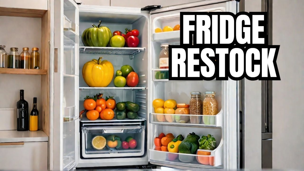 Aesthetic Kitchen Organization Ideas | RESTOCKING ASMR FRIDGE ...