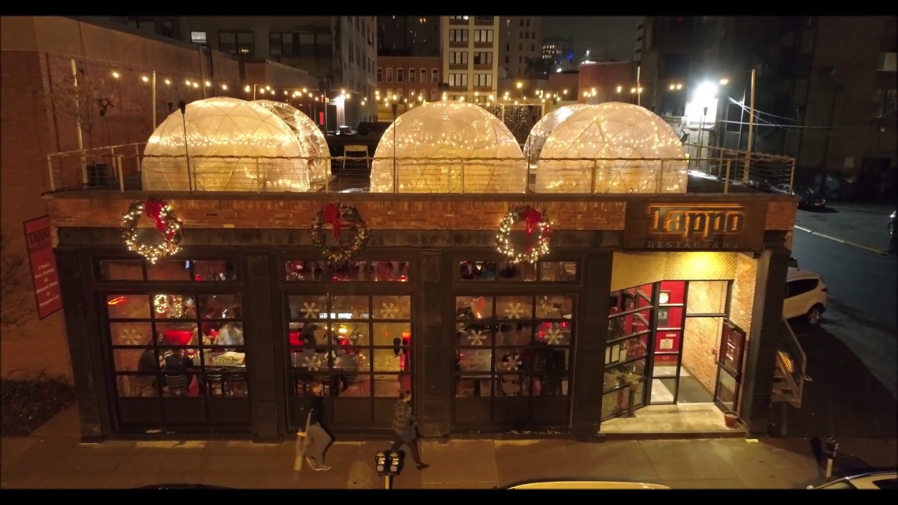 Tappo Restaurant Rooftop Igloos - YouTube