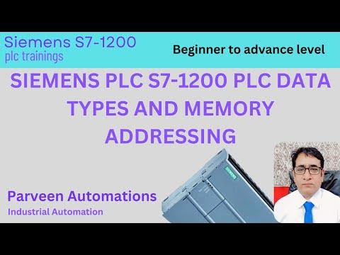 SIEMENS PLC S7-1200 PLC DATA TYPES AND MEMORY ADDRESSING - YouTube