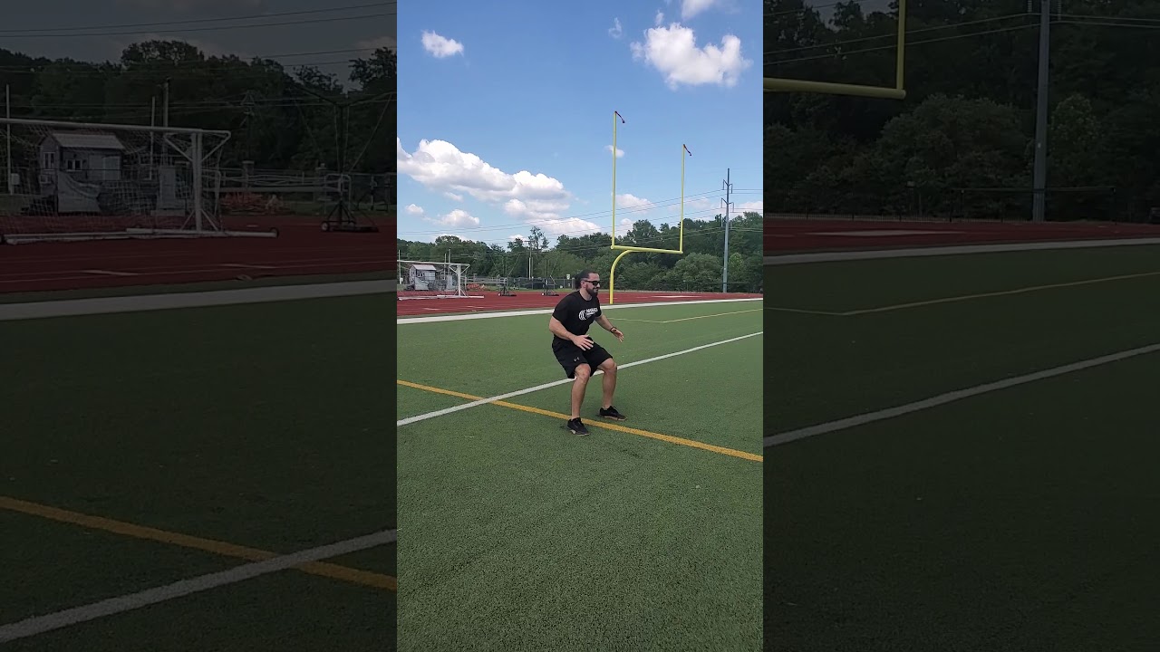 Split stance snapdown + horizontal jump - YouTube