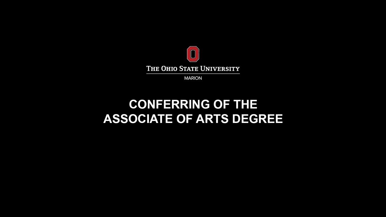 Conferring of Associate of Arts Degrees - YouTube