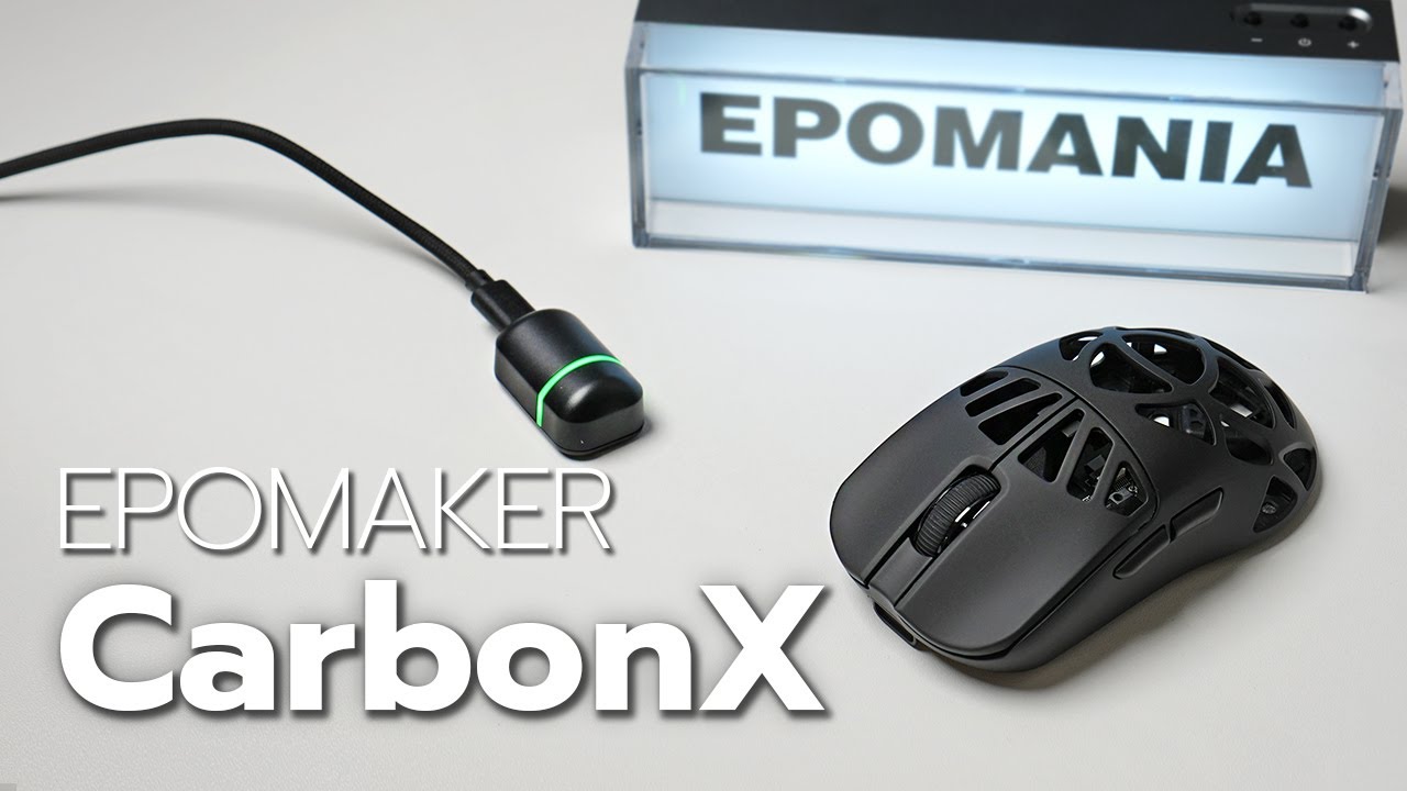 빠른 손놀림을 위한 카본 게이밍 마우스 | Epomaker CarbonX - YouTube