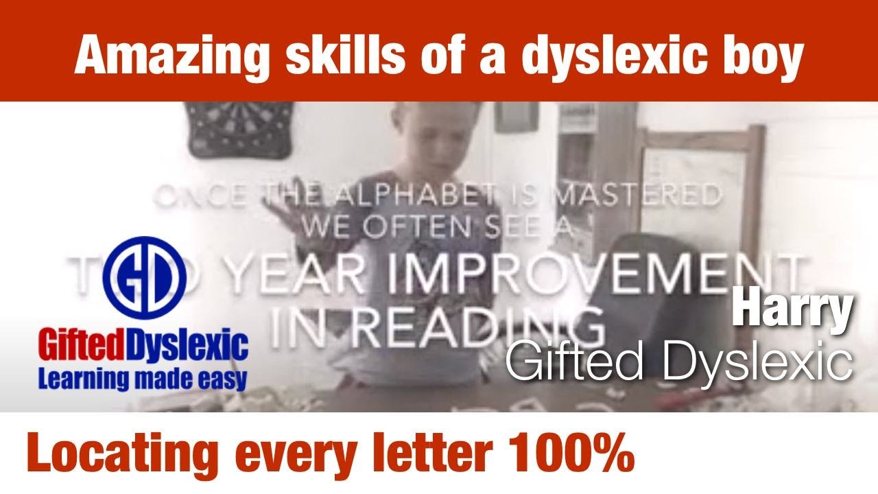 Amazing Alphabet skills of a dyslexic boy! - YouTube