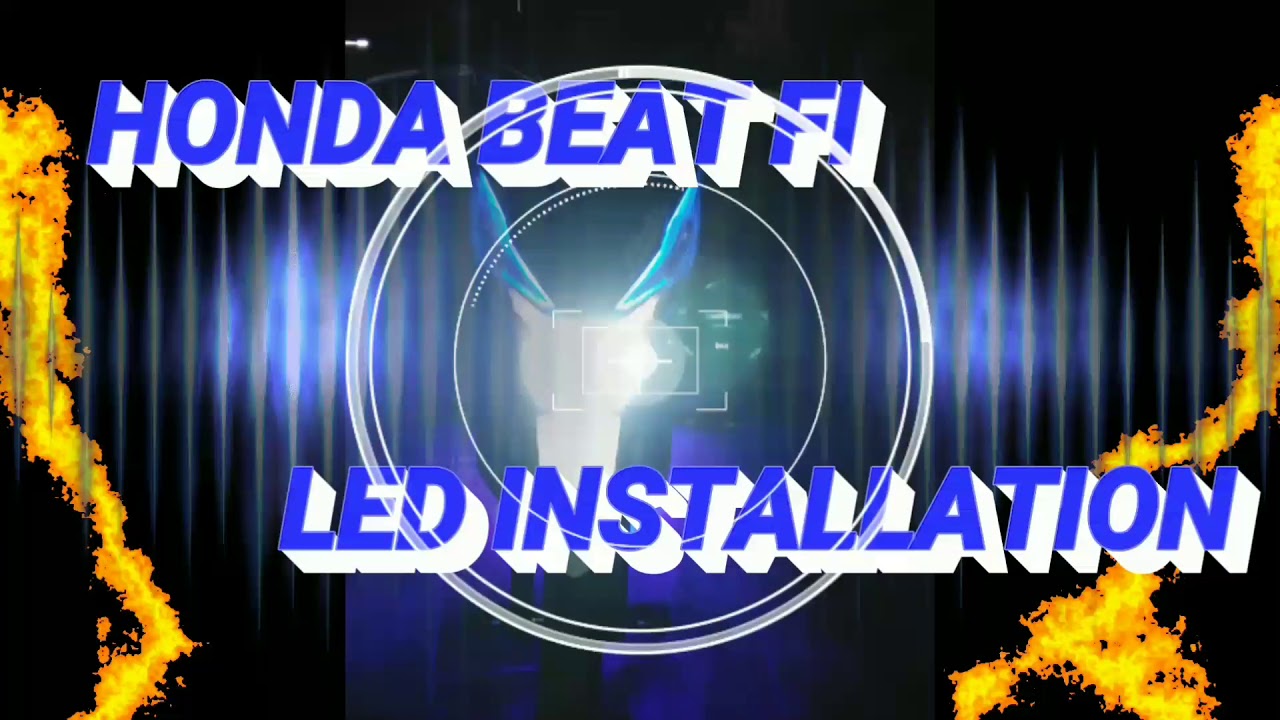 Honda beat fi led installation - YouTube