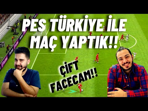 PES TÜRKİYE İLE MAÇ YAPTIK!! ÇİFT FACECAM!! PES 2021 MOBILE