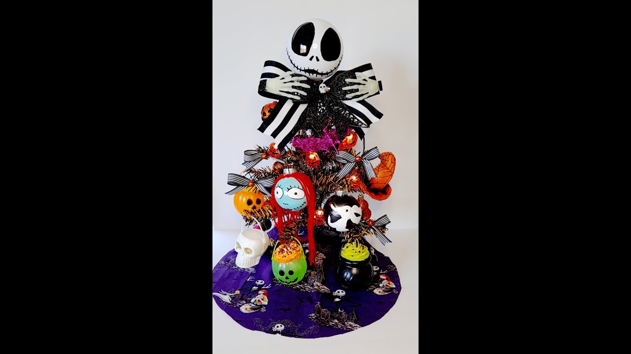 Jack Skellington Halloween Tree - YouTube