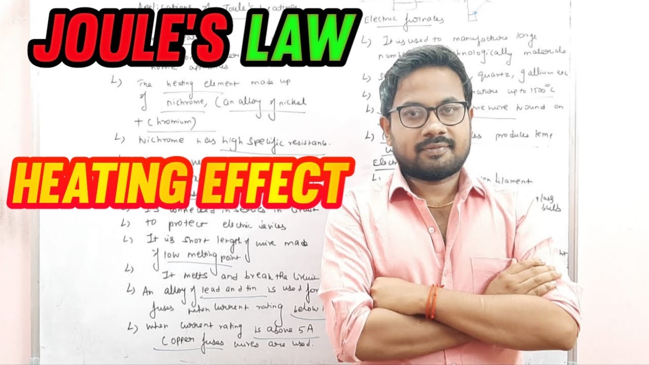 Joule's law | Joule's law of heating | Heating effect | 12th physics ...