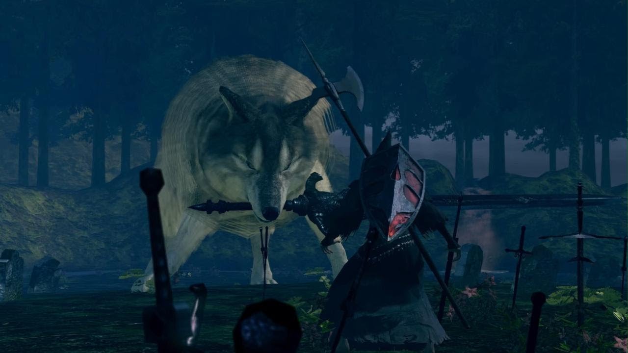 Dark Souls Remastered GREAT GREY WOLF SIF - YouTube