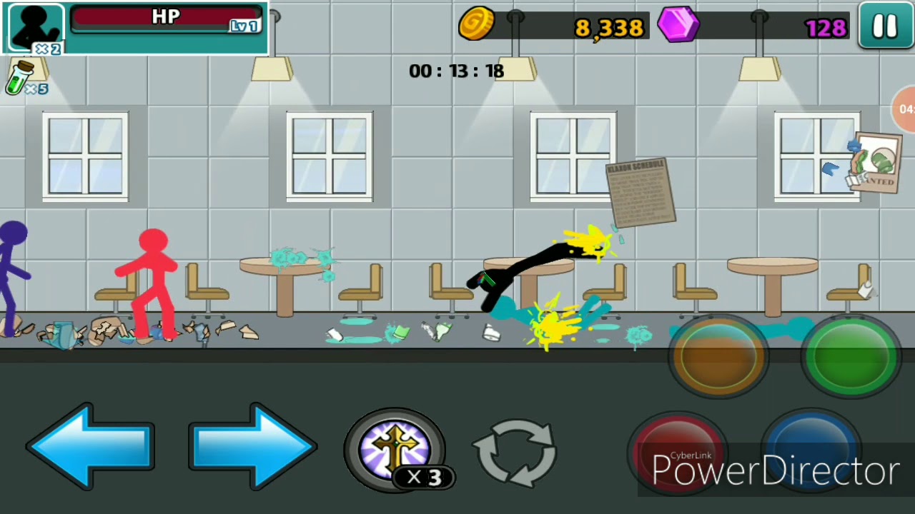 Angry Stickman 5 zombies fighting game - YouTube