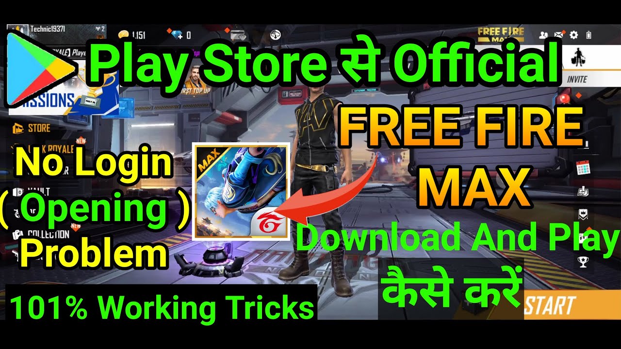 How to install free fire max || How to installl free fire max in play ...
