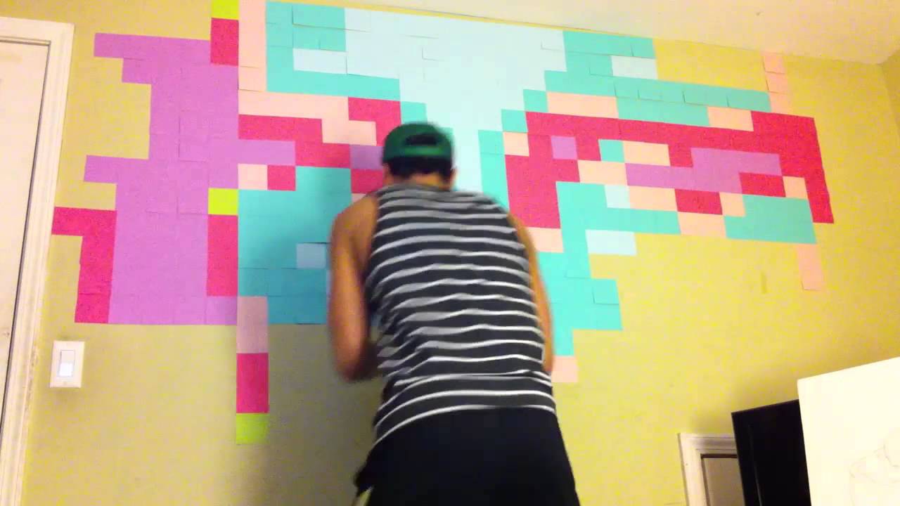 Mona Lisa Pixelated (Post-It Notes) - YouTube