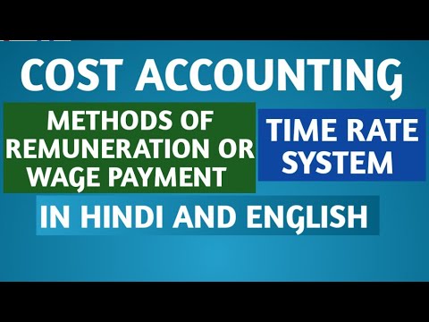 Methods Of Wage Payment System | Time Rate System In Hindi And English ...