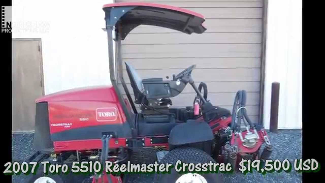 Toro 5510 Reelmaster Crosstrac AWD 2007 $19,500 - YouTube