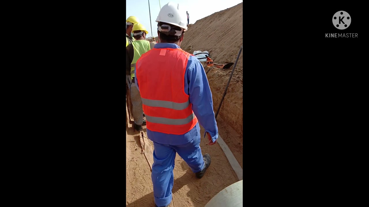 Dia 600mm GRP PIPES Underground INSTALLATION PROCEDURE. - YouTube