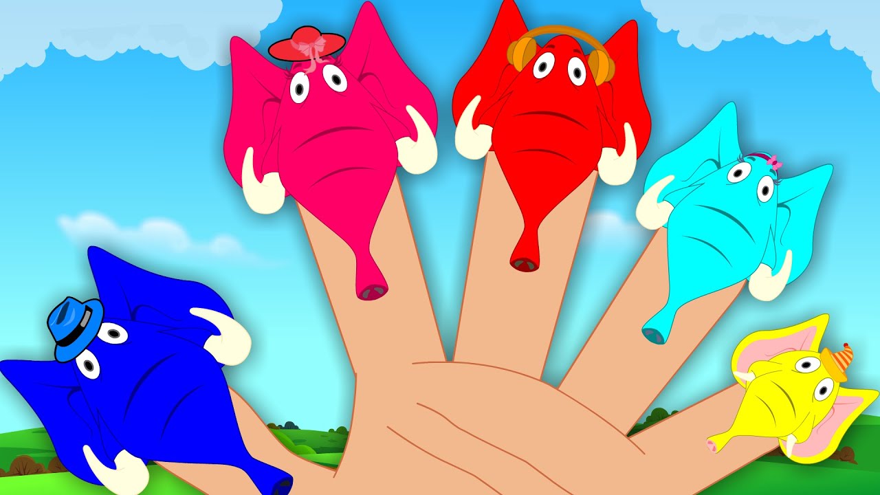 Animal Finger Family Song |Animated Nursery Rhymes And Songs For Kids ...