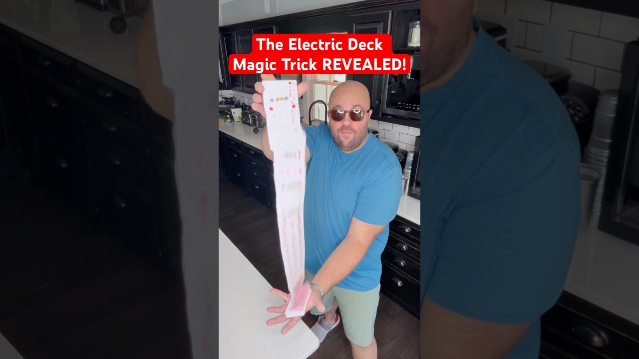 Revealing the Secret of the Electric Deck Magic Trick 😮 - YouTube