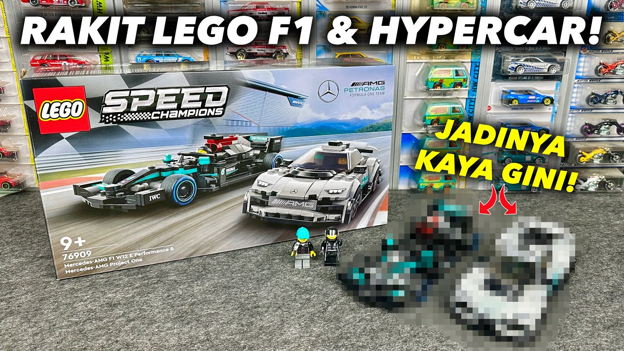 LEGO MERCY F1 DAN AMG ONE! DOUBLE UNBOXING DAN RAKIT! SEKEREN INI ...