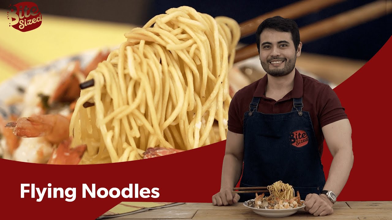 How To Make Flying Noodles | Magical Floating Pancit Recipe - YouTube