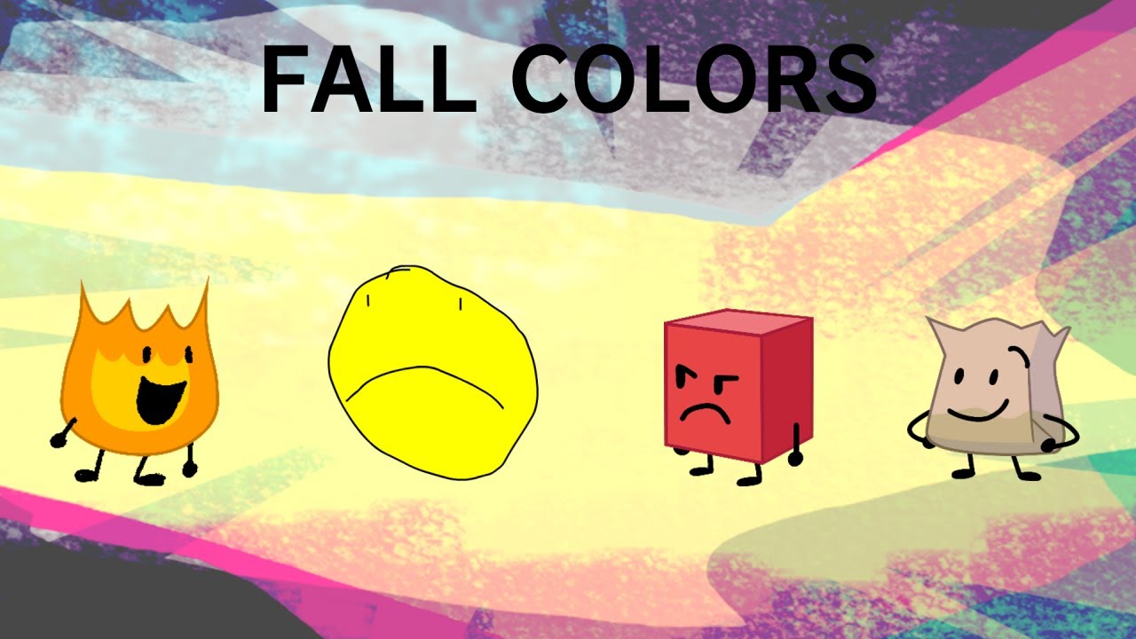 BFB But Only Characters With Autumnal Colors - YouTube