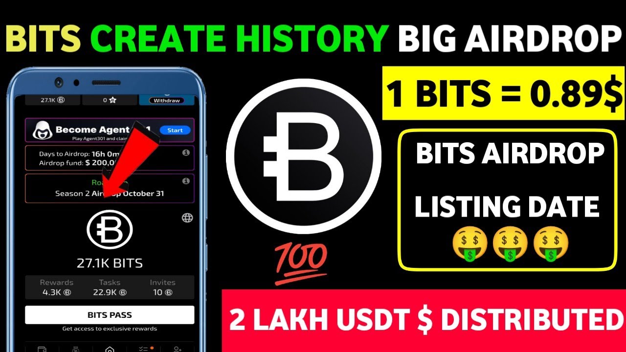 BITS 🤑BOT SEASON-2 AIRDROP LISTING DATE CONFIRM ∆ BITS BOT SNAPSHOT ...