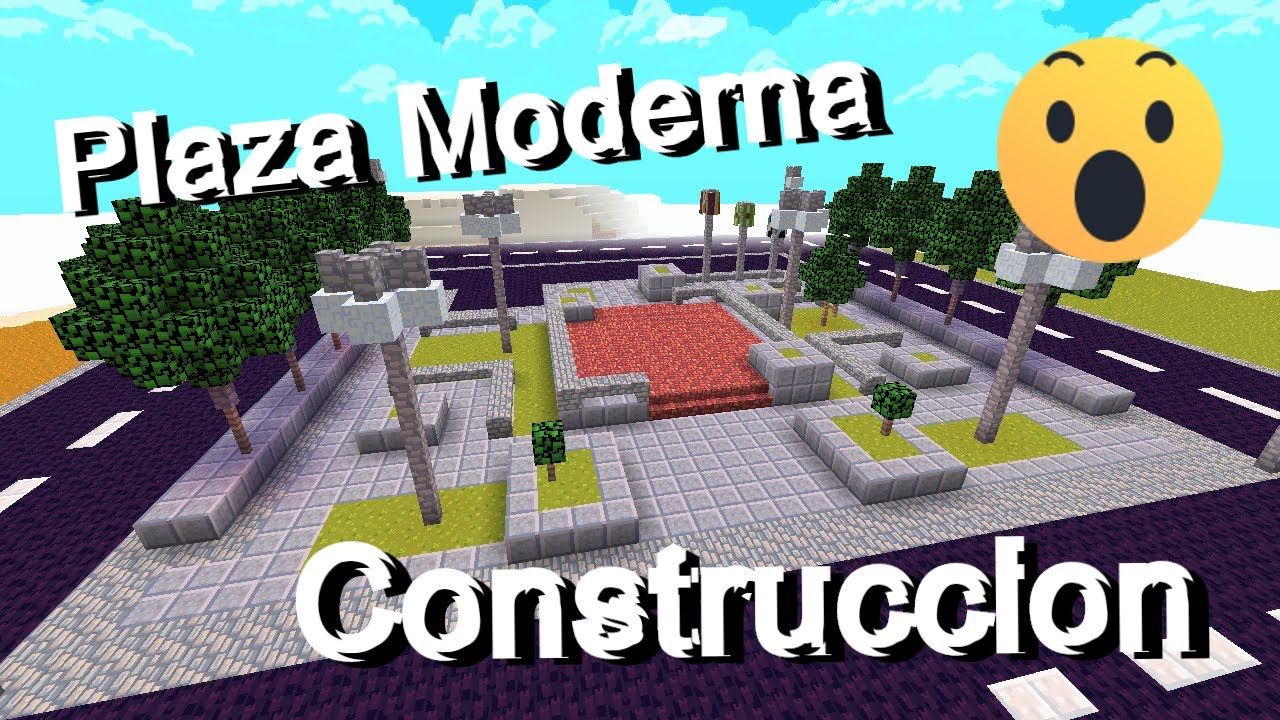 Como hacer una PLAZA MODERNA en MINECRAFT - YouTube