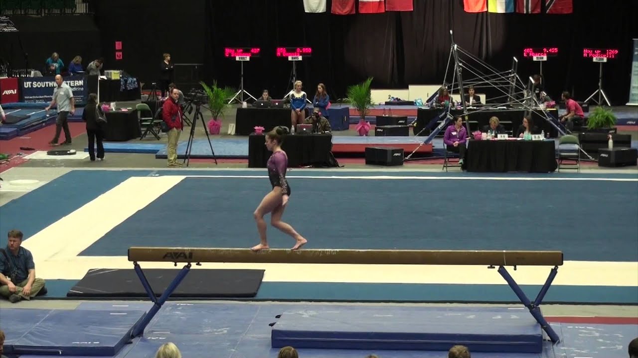 Morgan Lowe Level 10 Beam at WOGA Classic 2016 - YouTube