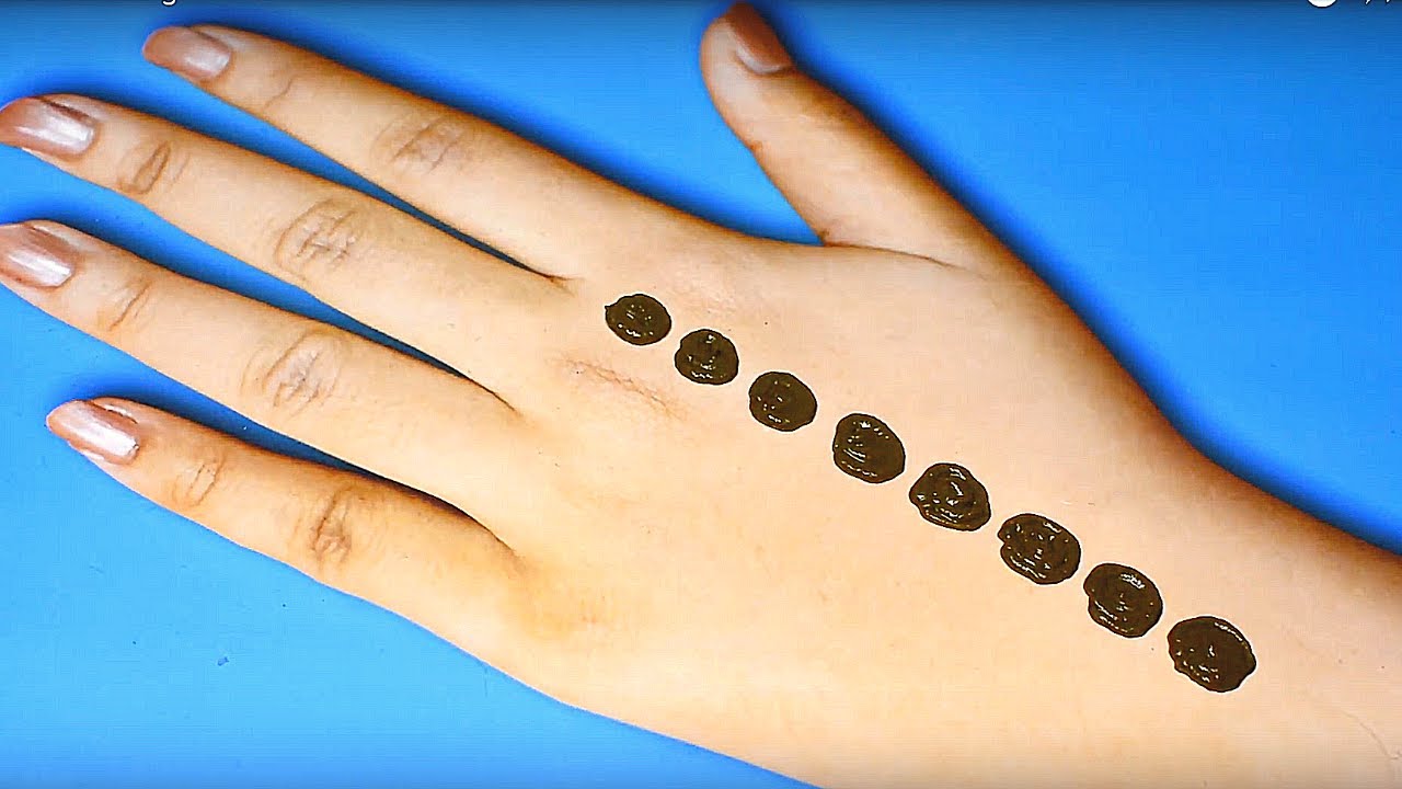 DOT DOT Mehndi Design TRICK | गोल टिक्की मेहँदी | आसान मेहँदी ट्रिक ...