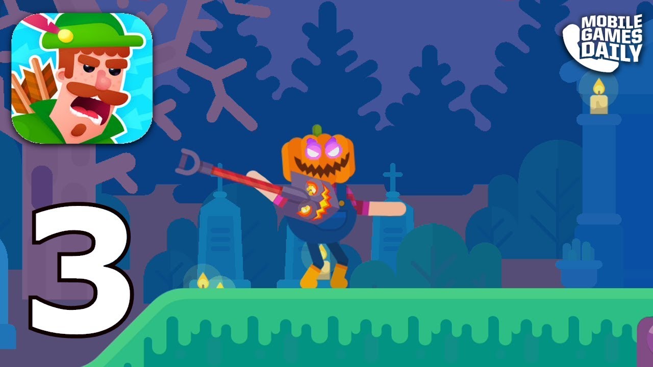 BOWMASTERS Gameplay Part 3 - Shovel Demon & Mr. Gorskiy (iOS Android ...