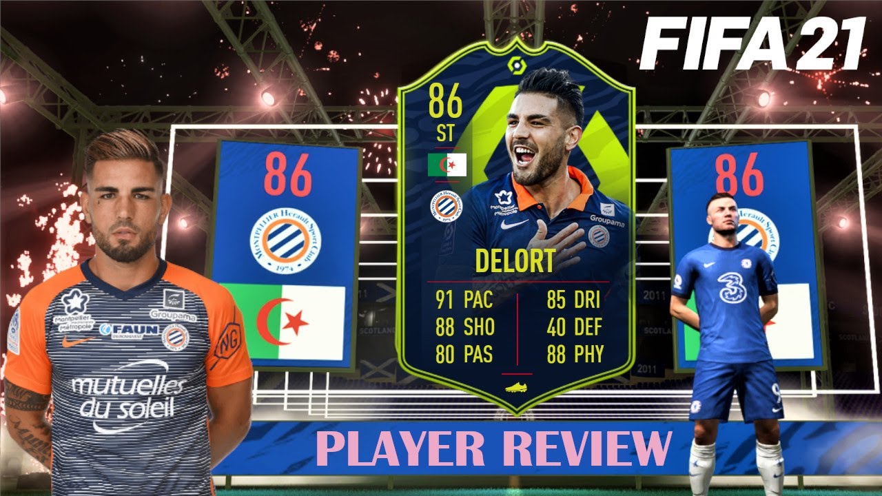 86 LIGUE 1 POTM ANDY DELORT PLAYER REVIEW - FIFA 21 - YouTube