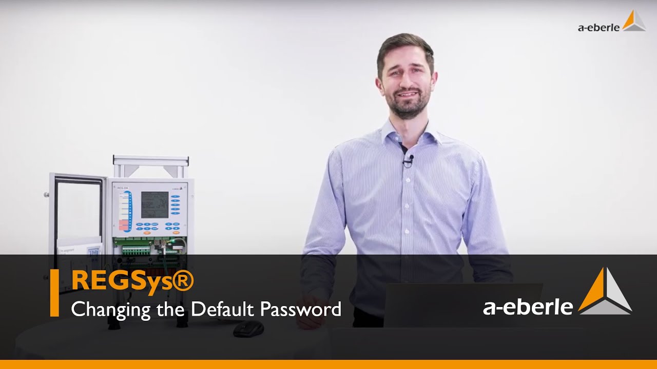 REGSys® | Changing the Default Password | A. Eberle - YouTube