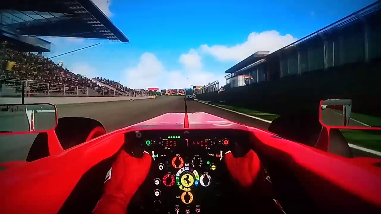 Ferrari chasing Mercedes at Korean GP - YouTube